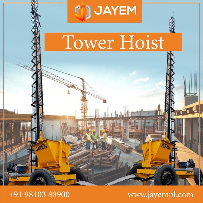 Tower Hoist In Delhi - Manish Sharma - Medium