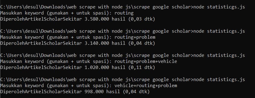 Cara Scrape Data dari Google Scholar (GS) dengan Node.js | by Jihad D | Medium