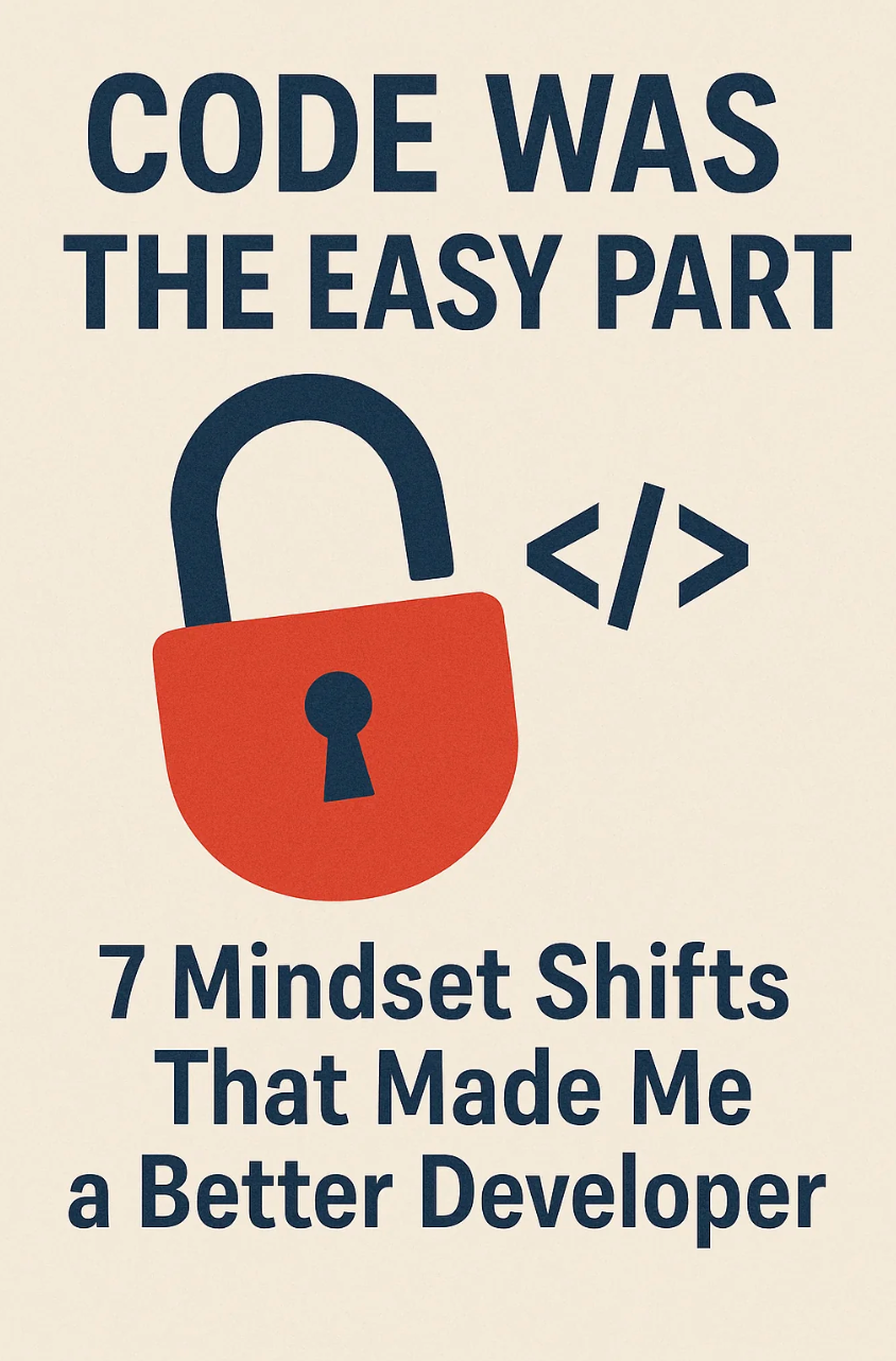 Code Was the Easy Part: 7 Mindset Shifts That Made Me a Better Developer | by Megandarkhan | Apr ...