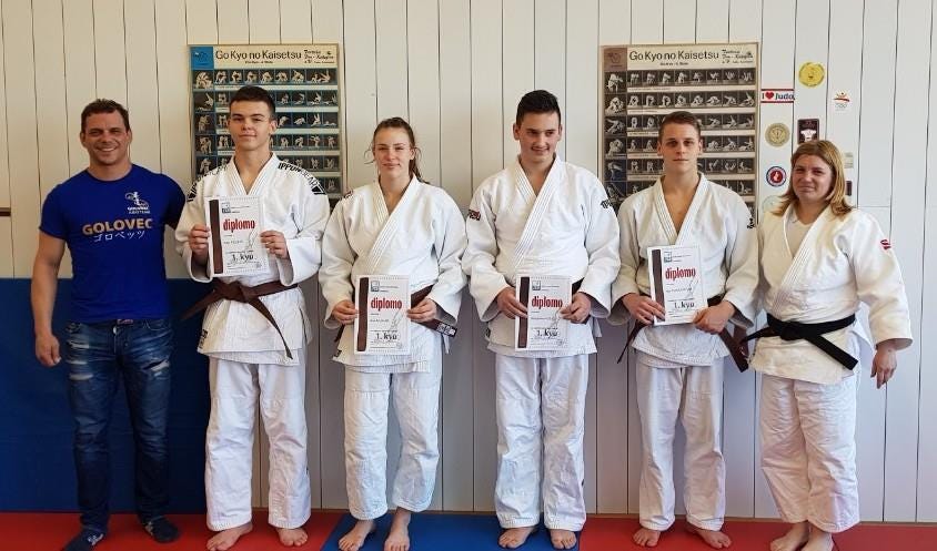 [IZPIT 1. kyu] Štirje novi mojstrski kandidati Juda Golovec | by JUDO ...