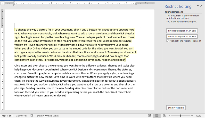 C#/VB.NET: Set or Remove Editable Ranges in Word Documents | by Alice Yang | Medium