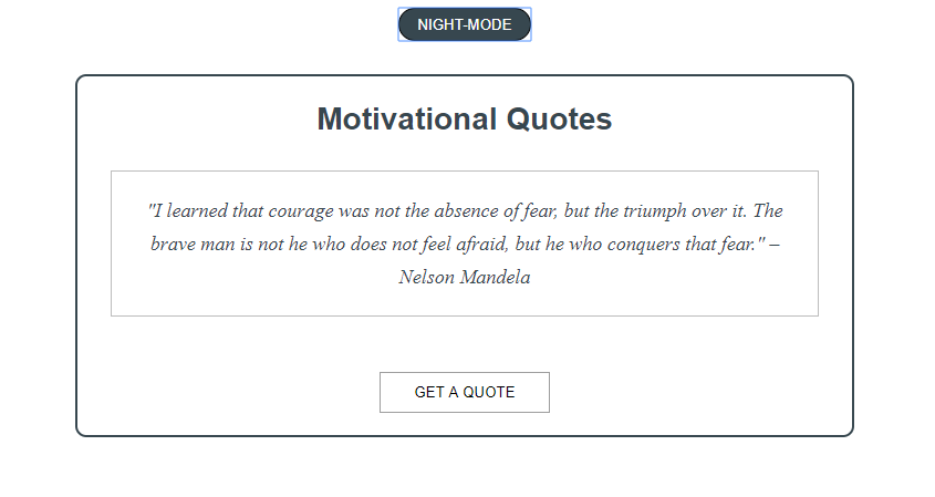 A Random Quote Generator with a Night/Day Feature Tutorial | by Muna ...