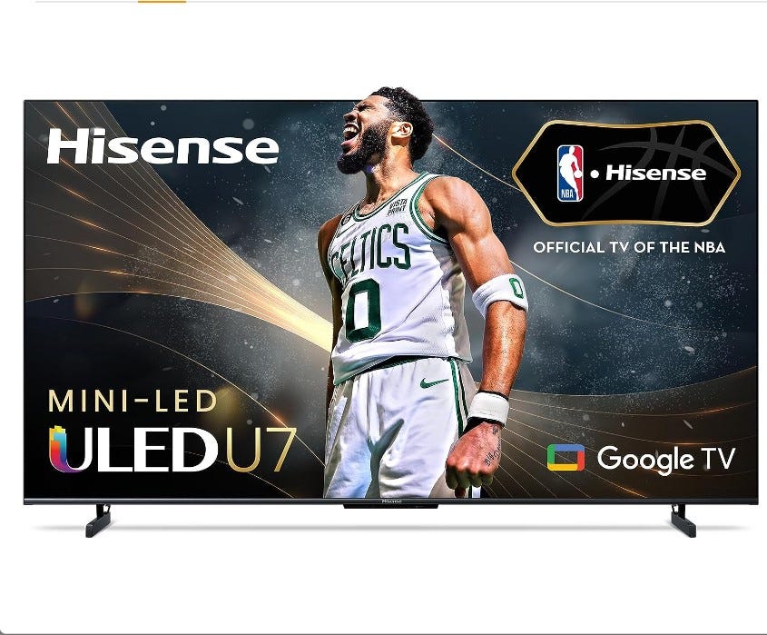 Hisense 65-Inch Class U7 Series Mini-LED ULED 4K UHD Google Smart TV (65U7K, 2023 Model) — QLED ...
