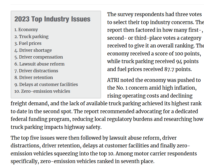 Economy Leads ATRI’s 2023 Top Industry Issues List | by Paul Young | Medium