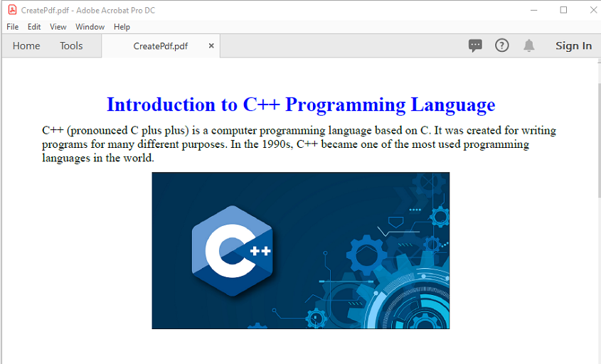 C++: Create PDF Files. PDF stands for Portable Document… | by Alice Yang | Medium
