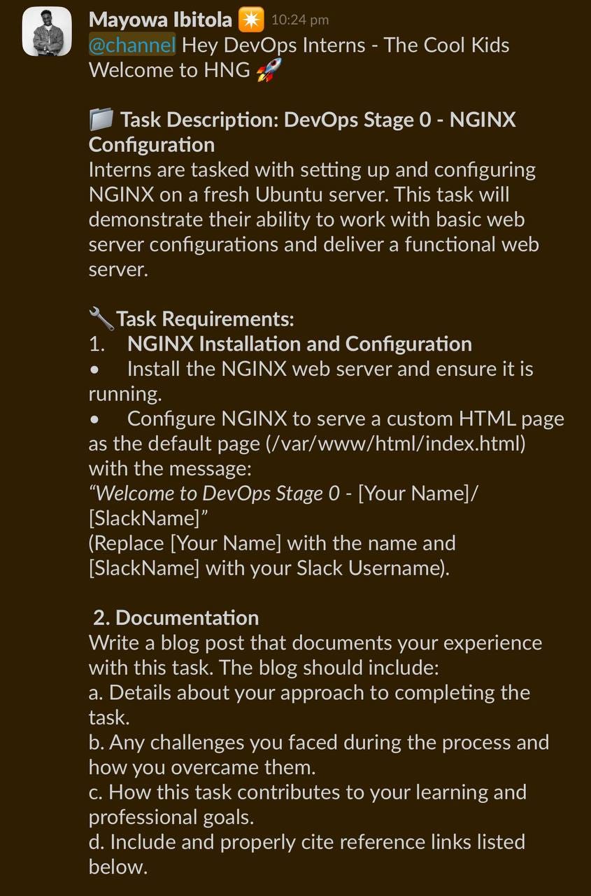 My Experience with NGINX Configuration for HNG12 DevOps Stage 0 🚀 | by Mustapha Opeyemi Yusuf ...