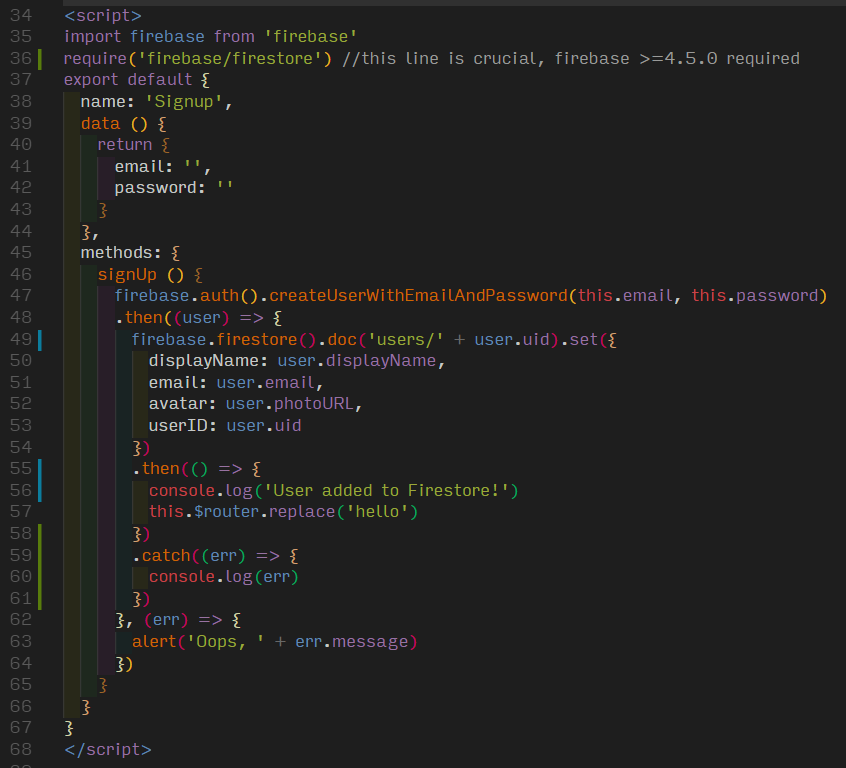 Add Firebase/Firestore to your Vue app | by Philippe Moore | codeburst