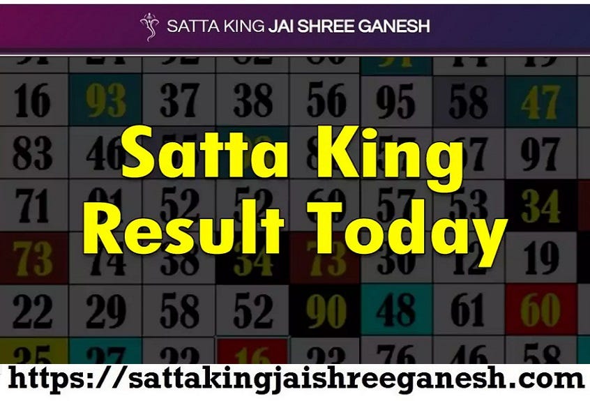 How to Get the Live Satta King Shri Ganesh Result? | by ...
