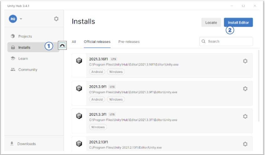 Installing Unity Game Engine And Creating A New Project By Rabeeqiblawi Medium