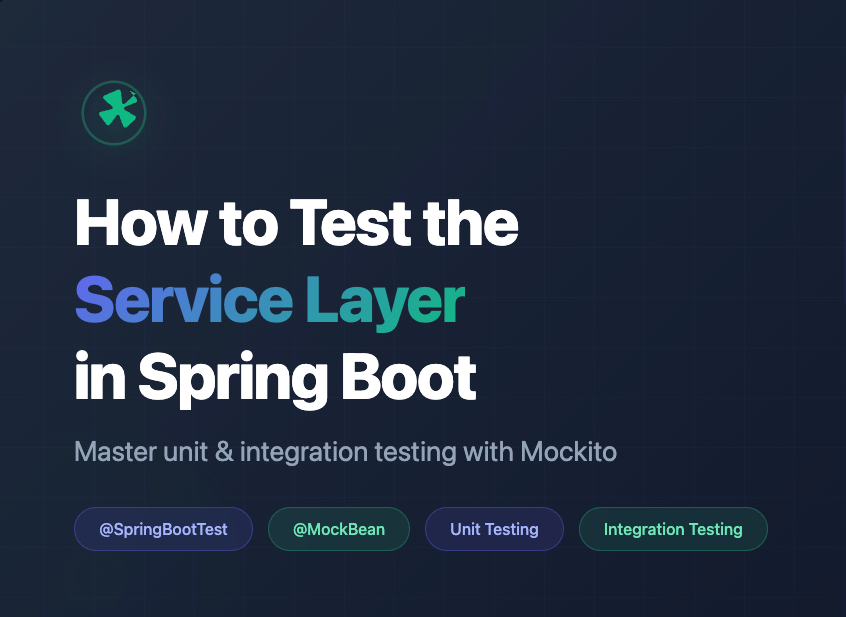 How to Test the Service Layer in Spring Boot | by Hüsna POYRAZ ...