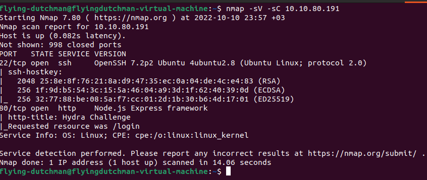 TryHackMe HYDRA. After we start the machine first of all… | by Batuhan ...