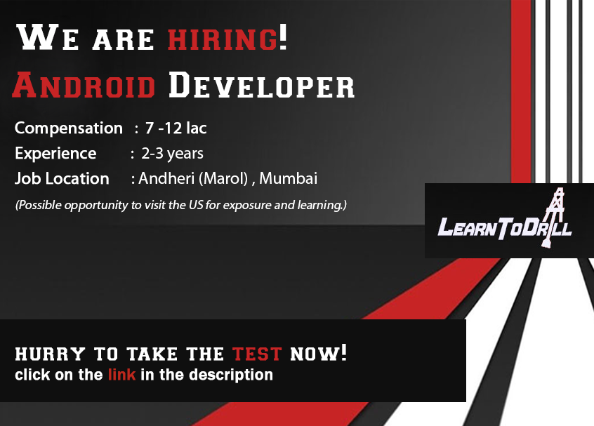 Learn to Drill is hiring Android Developer | by CodeGround | Medium