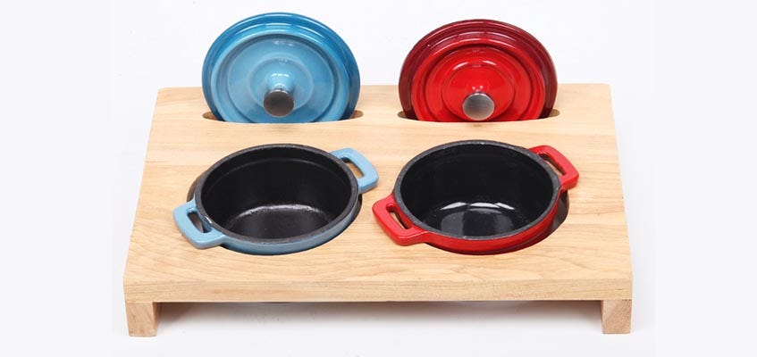 A must-have for one person! Super exquisite Cast Iron Mini Casserole ...