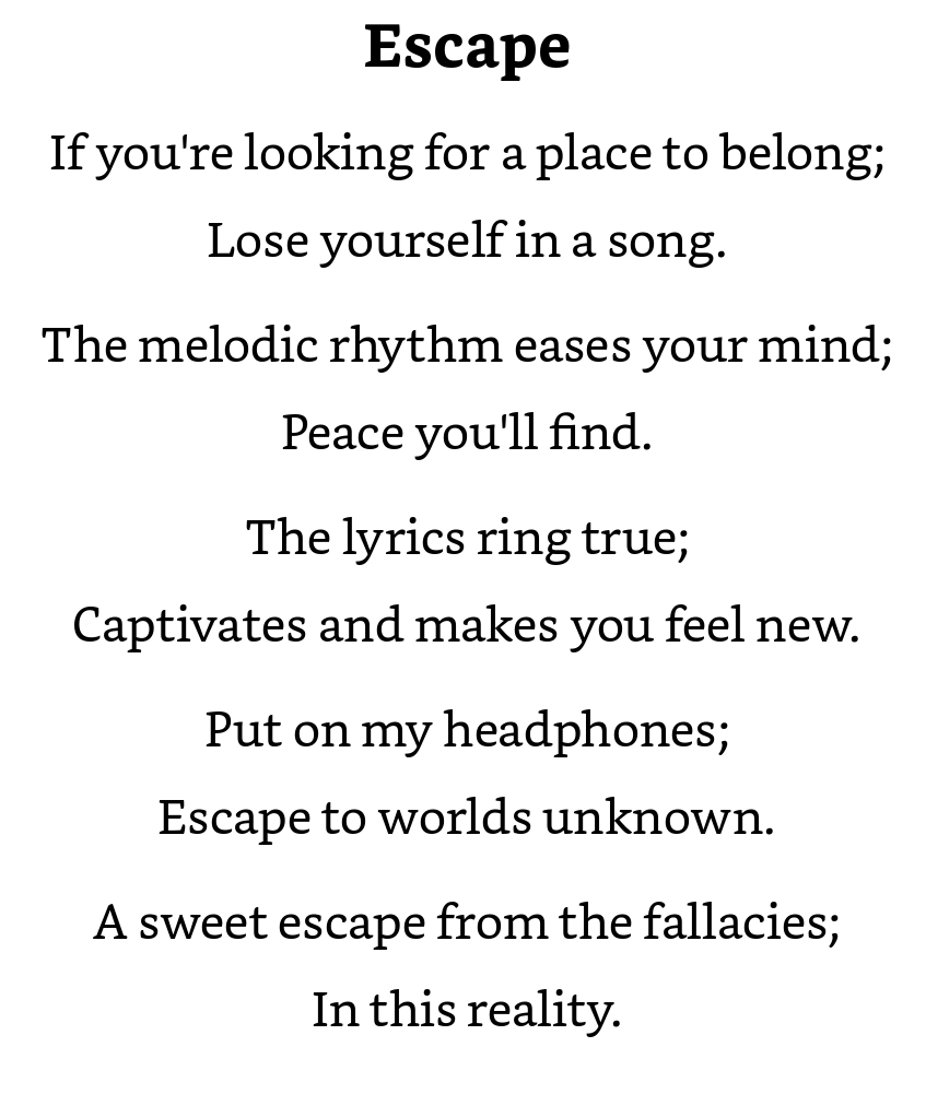 Escape inside a beautiful song. I am an author, poet, bibliophile, true ...