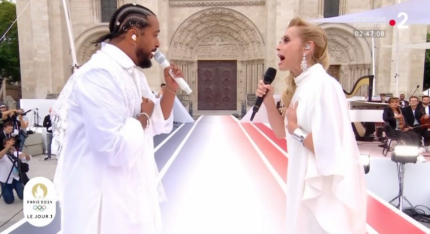 Lara & Slimane’s Unforgettable Pre-Release Performance at the Paris 2024 Olympics | by Nitish ...