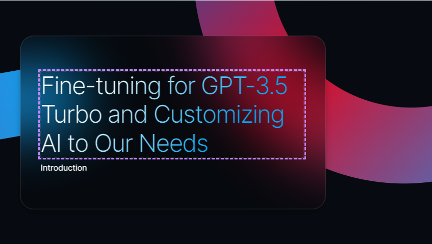 Fine Tuning For Gpt 3 5 Turbo And Customizing Ai To Our Needs By Pankaj Medium