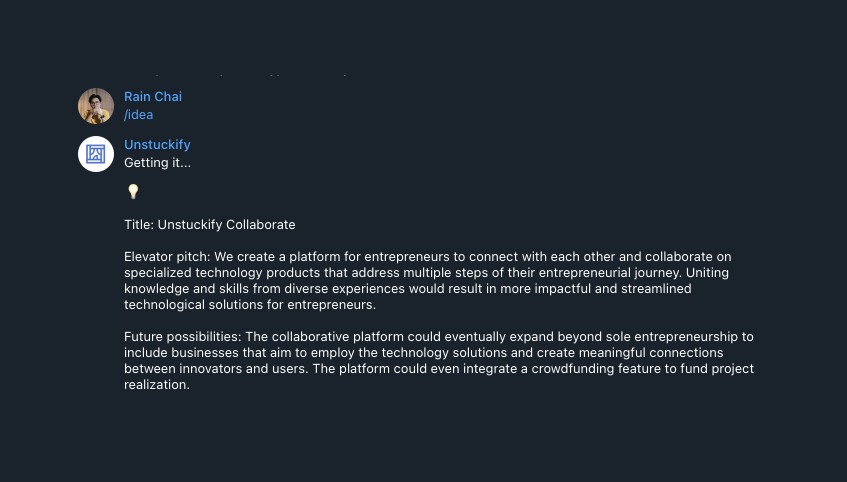 A ChatGPT-powered Telegram Bot that turns your idea into more ideas | by Rain Chai | Medium
