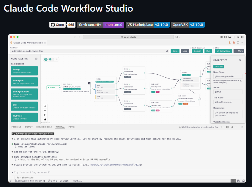 Claude Code Workflow Studio: Build AI Automations Visually | by CherryZhou | Dec, 2025 | Medium