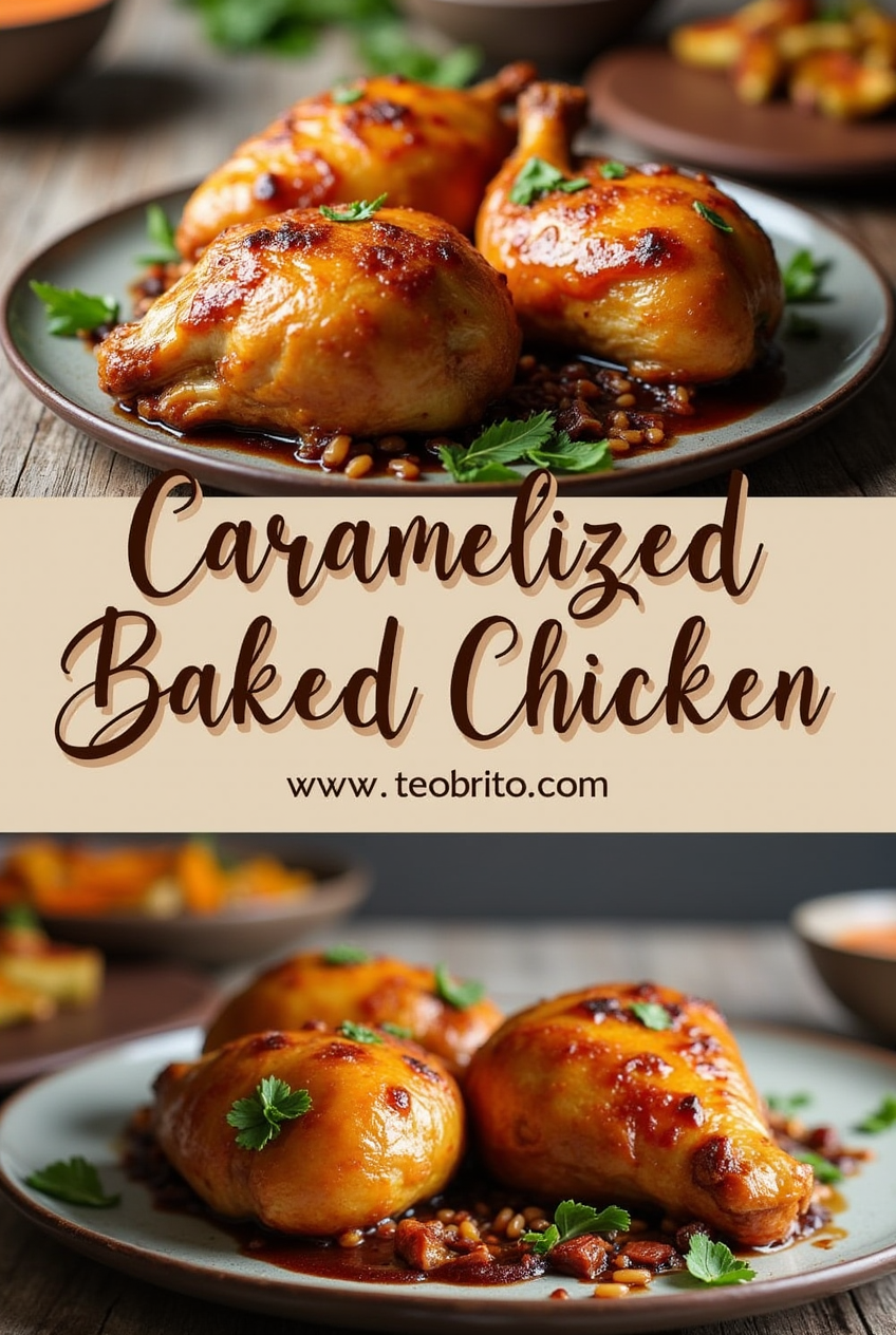 Caramelized Baked Chicken Recipe. Savor the perfect balance of sweet ...