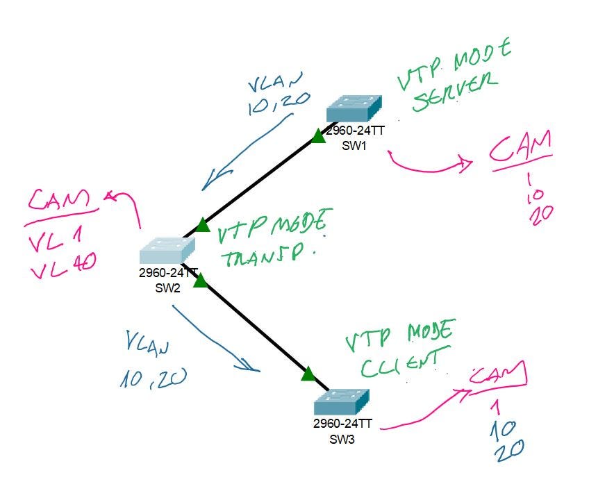 DTP, VTP e VLAN pruning. 1.2 Configure, verify, and troubleshoot… | by ...