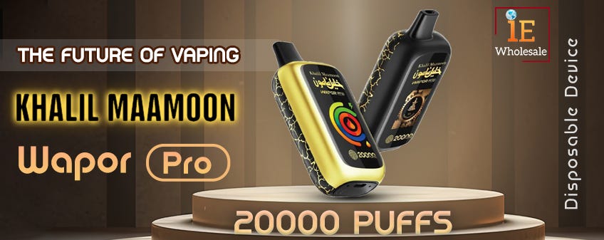 The Future of Vaping: Khalil Maamoon Wapor Pro 20000 Puffs Disposable ...