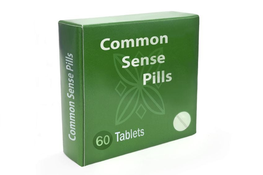 A little common sense can go a long way to setting things right | by ...