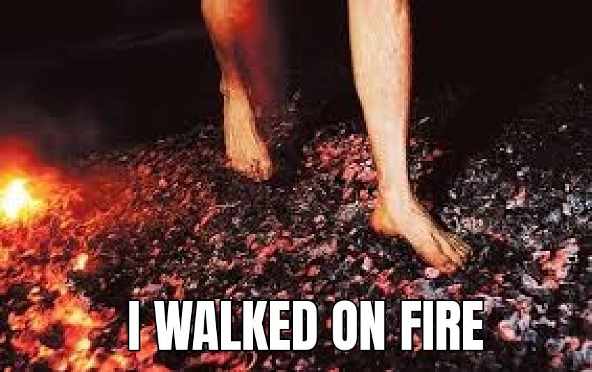 Walking on fire. 6 years ago today I walked on fire… | by Treadmill ...