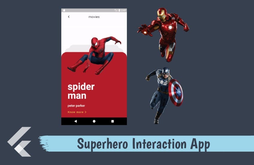 Superhero Interaction App in Flutter | by Pinkesh Darji | Aubergine ...