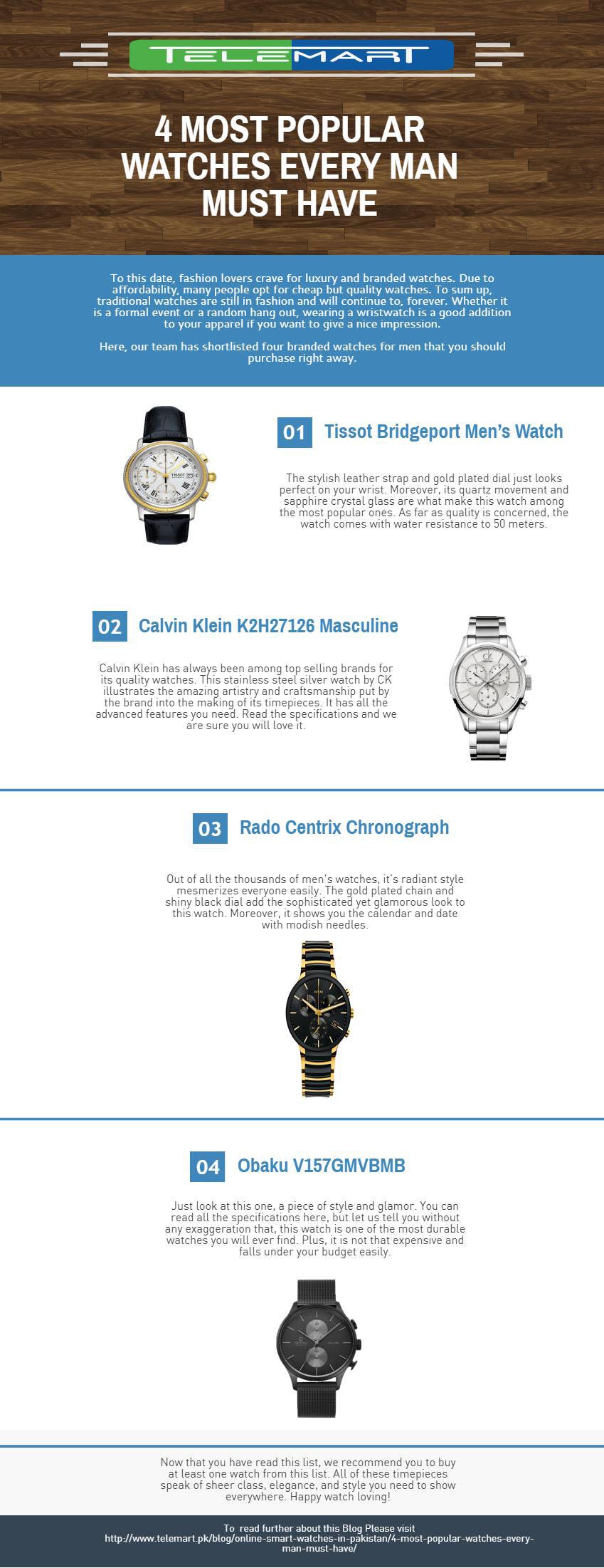4 MOST POPULAR WATCHES EVERY MAN MUST HAVE | by tele mart | Medium