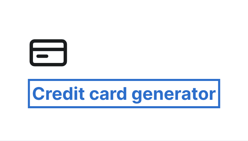 Generate Test Credit Card: Your Ultimate Guide for 2024 | by Zulkifal ...