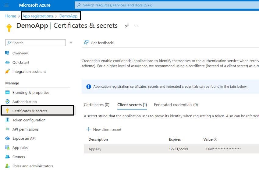 Registering Functions with Certificates, Secrets and techniques, and ...