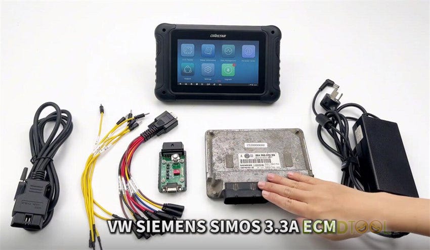 OBDSTAR DC706 Read PINCODE and IMMO OFF for VW SIEMENS SIMOS 3.3A ECM ...
