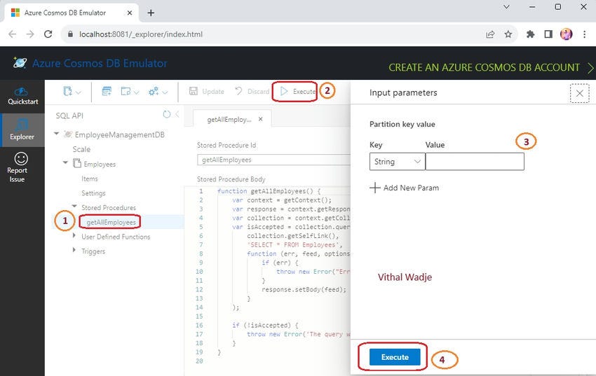 CRUD Stored Procedures in Azure Cosmos DB | by Harsh Bakshi | Medium