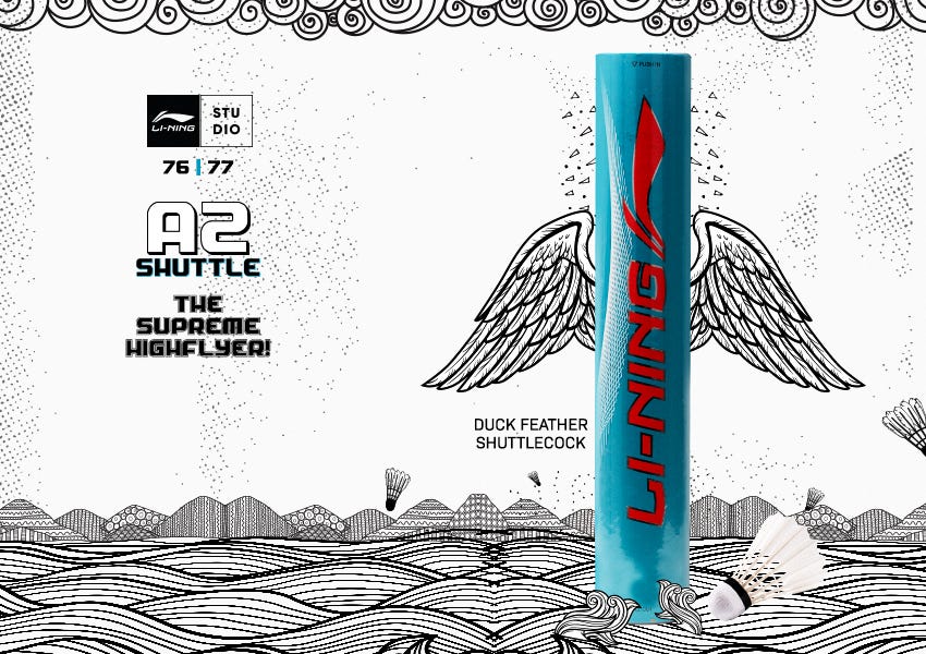 The Li-Ning A2 feather shuttlecock has landed to lift your game up ...