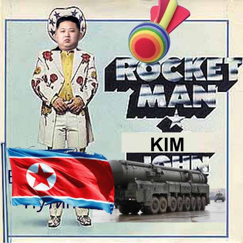 KIM JOHN — Rocket Man. Rocket Man (parody) | by Saxxon Creative | Medium