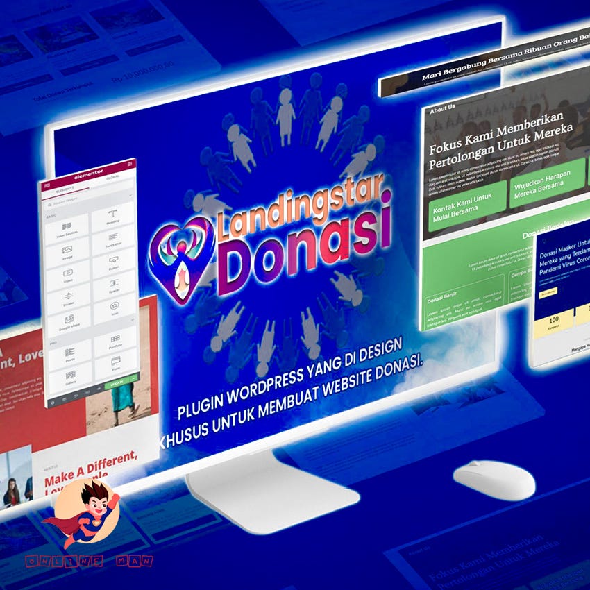 Landing Star Donasi — Template Web WordPress Donation | by ONLINE MAN ...