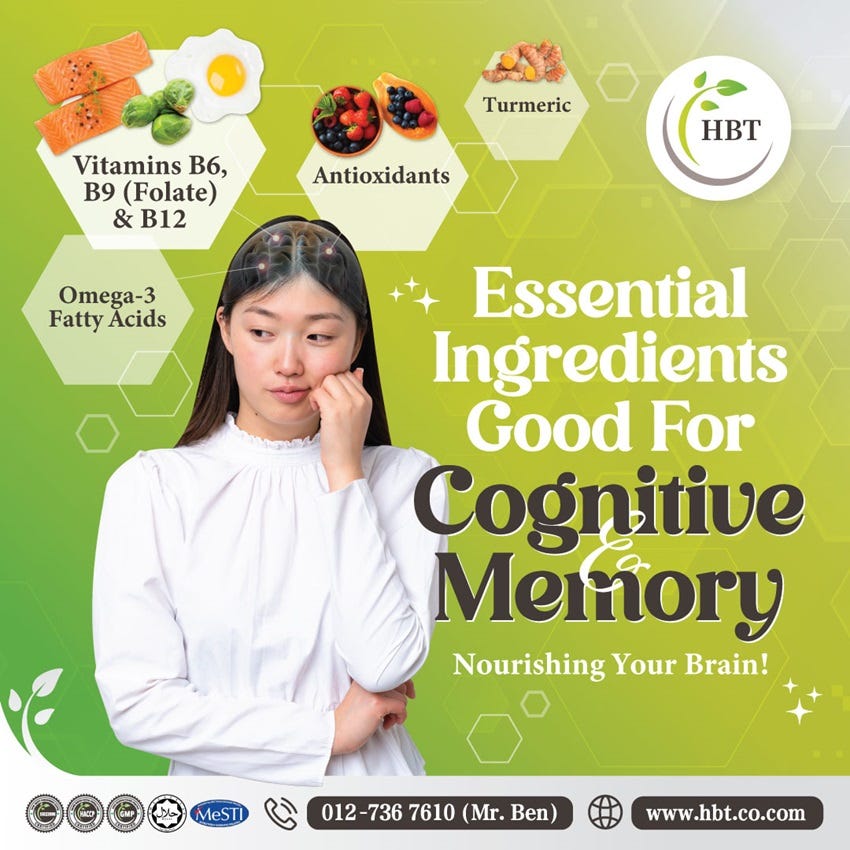 4 Essential Ingredients for Nurturing Brain Vitality | by HBT Food ...