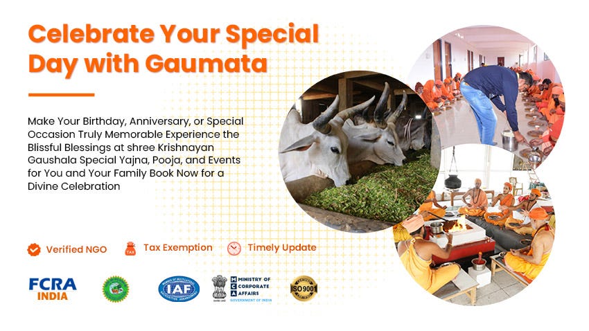 Celebrating Special Moments with Compassion: A Gift to Gaumata at Shree ...