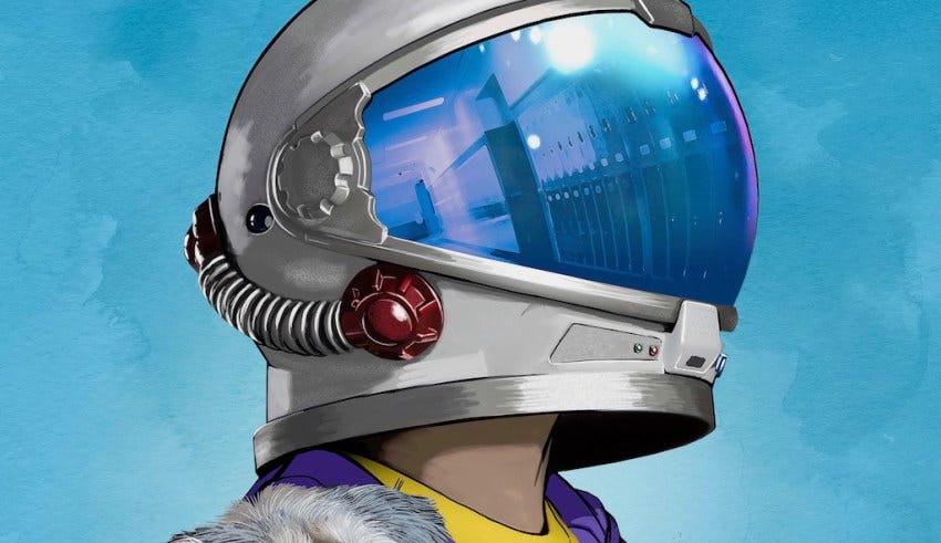 Novel Wonder In Astronaut Helmet