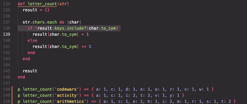 Solve and refactor this problem with me (Count letters in string). | by Ewa Barczykowska | Level ...