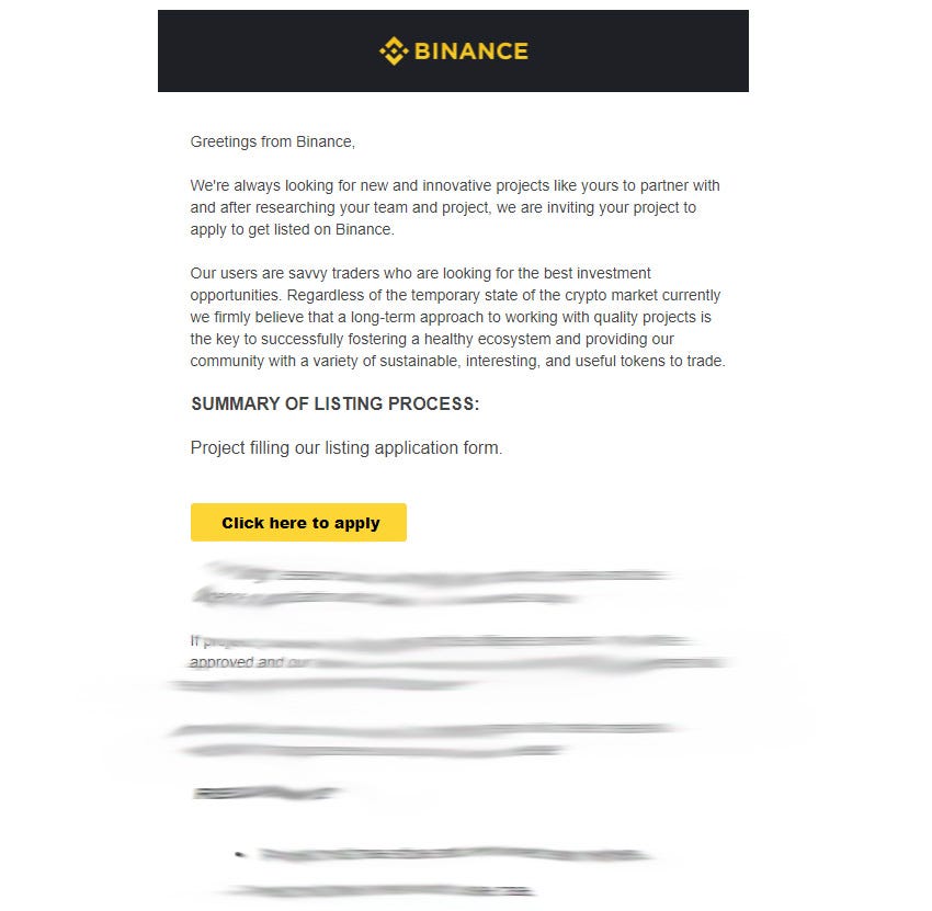 Exciting Announcement: Potential Listing on Binance for Our Project ...