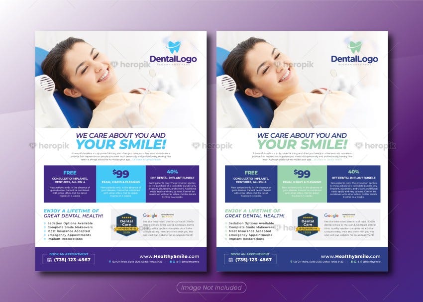 Dental Promotional Flyer Template - Heropik - Medium