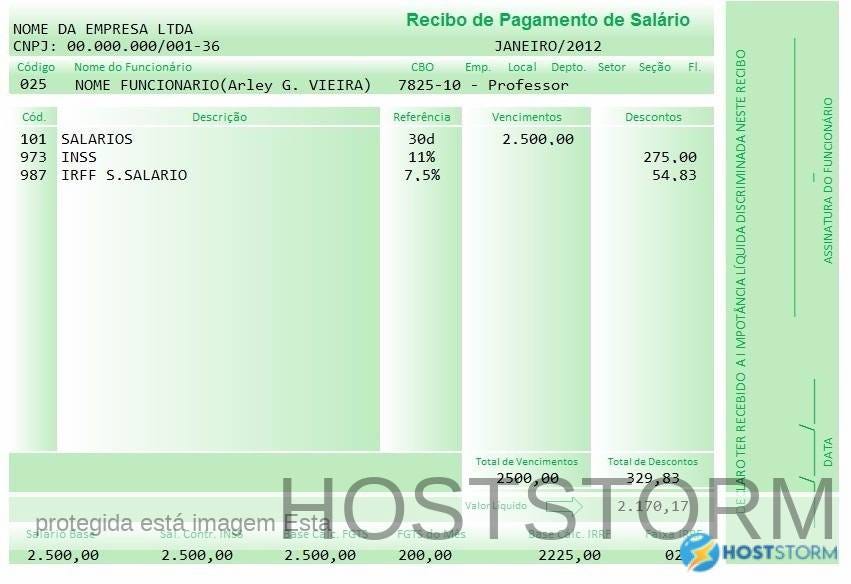 Modelo Holerite Contra-cheque Editável - Danilo Menezes - Medium