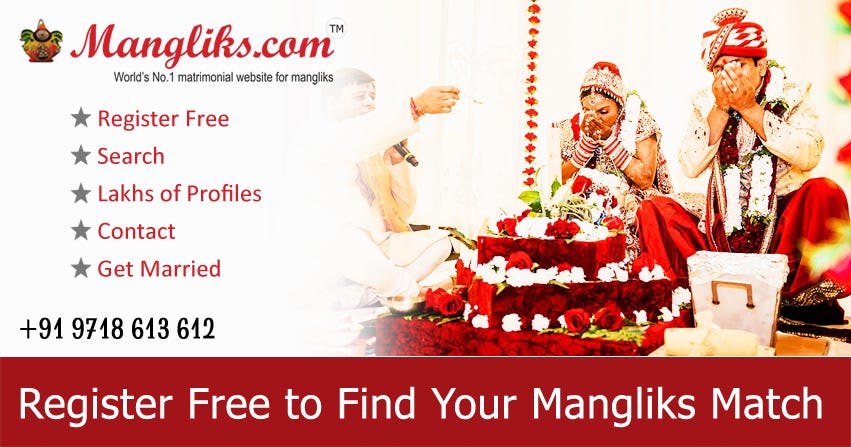 Role of Kundli Matching in Manglik or Non ManglikMatrimony | by ...