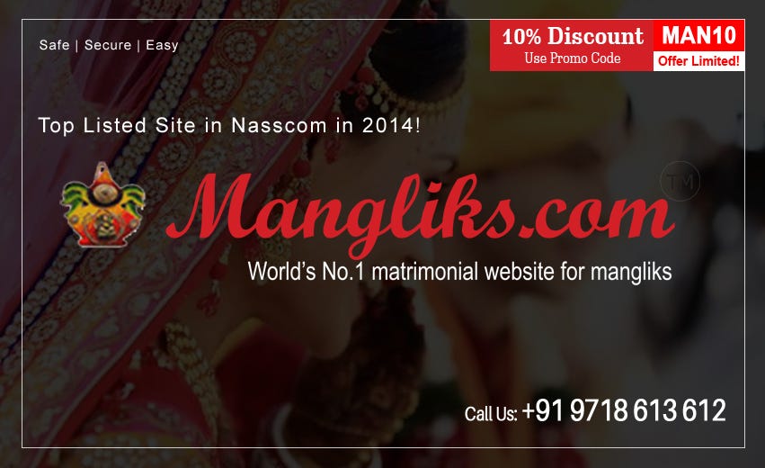 Mangliks.com — Manglik Matrimonial Site With All Vital Matrimonial ...
