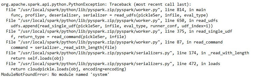 Troubleshooting Spark Udf Execution Overcoming Modulenotfounderror And Serialization Error