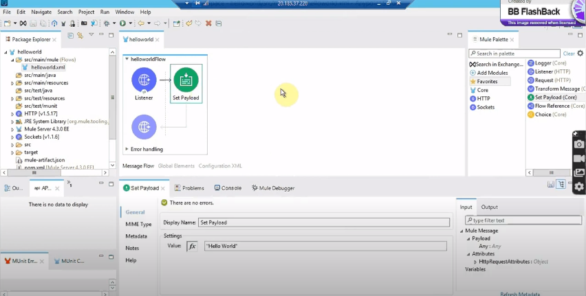 MuleSoft 4 Session1 || Introduction to Anypoint Studio 7- Hello World ...
