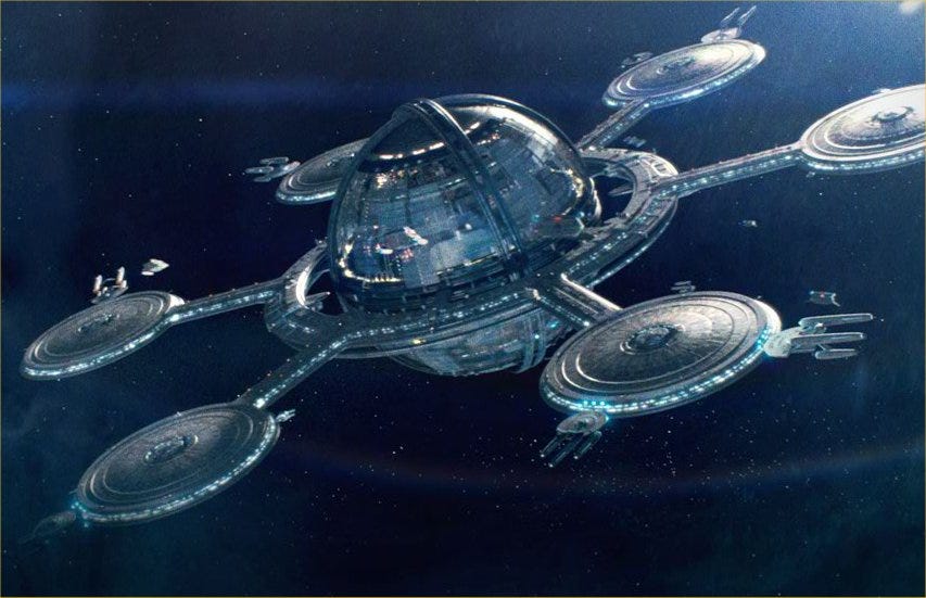 Futuristic Prison Space Station