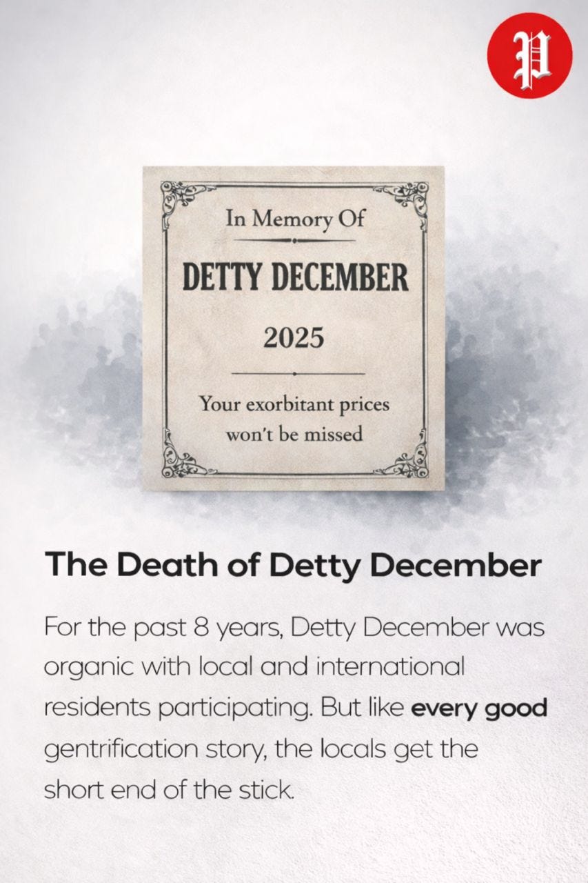 THE DEATH OF DETTY DECEMBER. With everything else going wrong in the ...