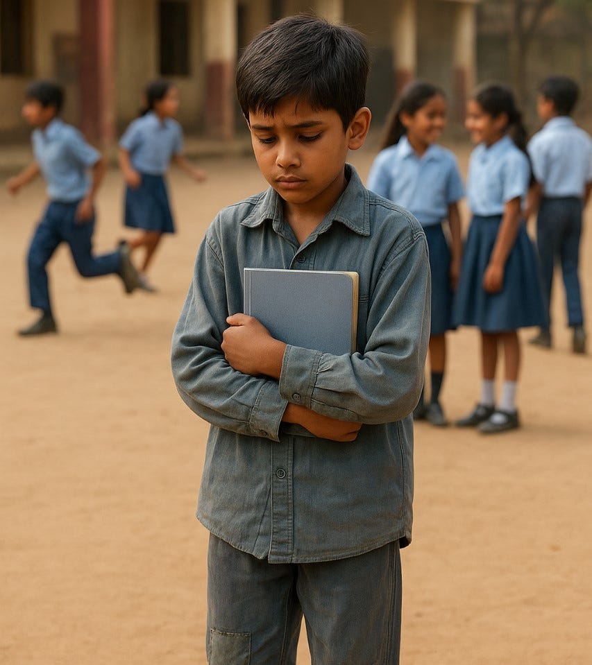 The Whisper of Old Uniforms. He stood at the edge of the schoolyard… | by Abdullah Hussain | Sep ...